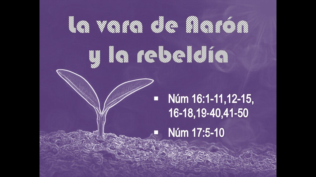 La vara de Aarón y la rebeldía - YouTube