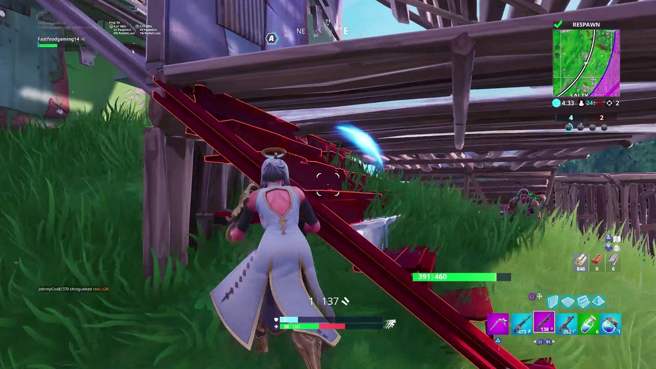 Using the new ARK skin In Fortnite Battle Royal - YouTube