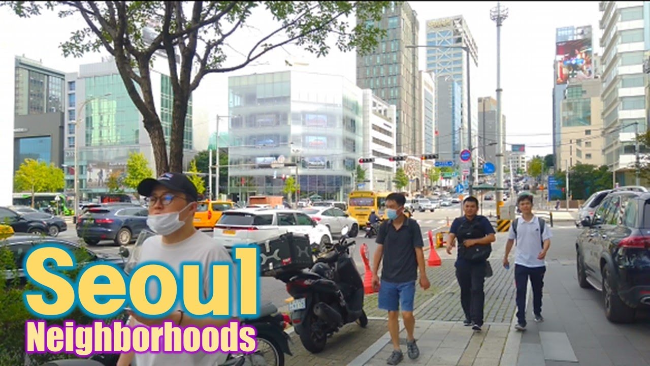 Seoul, Korea, Gangnam - Walking Tour of Neighborhood - 4K - Apgujeong ...