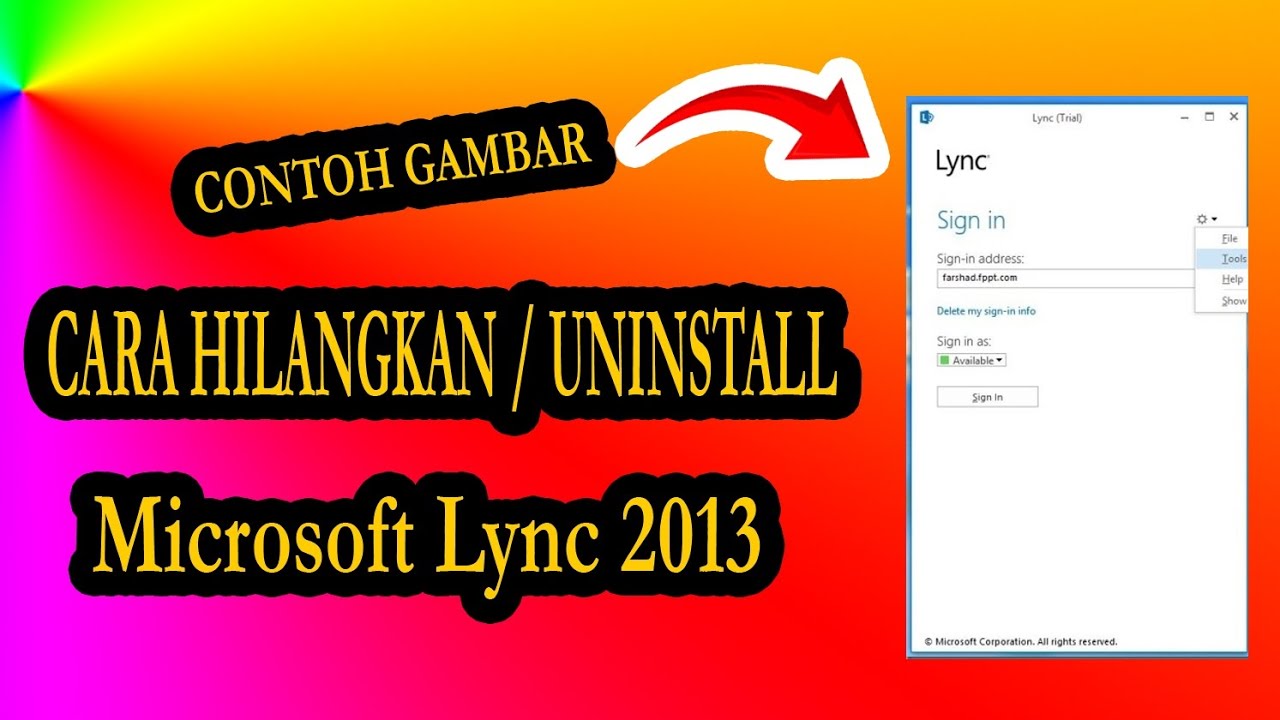 Cara Uninstall Microsoft Lync Office 2013 pada PC #tutorial - YouTube