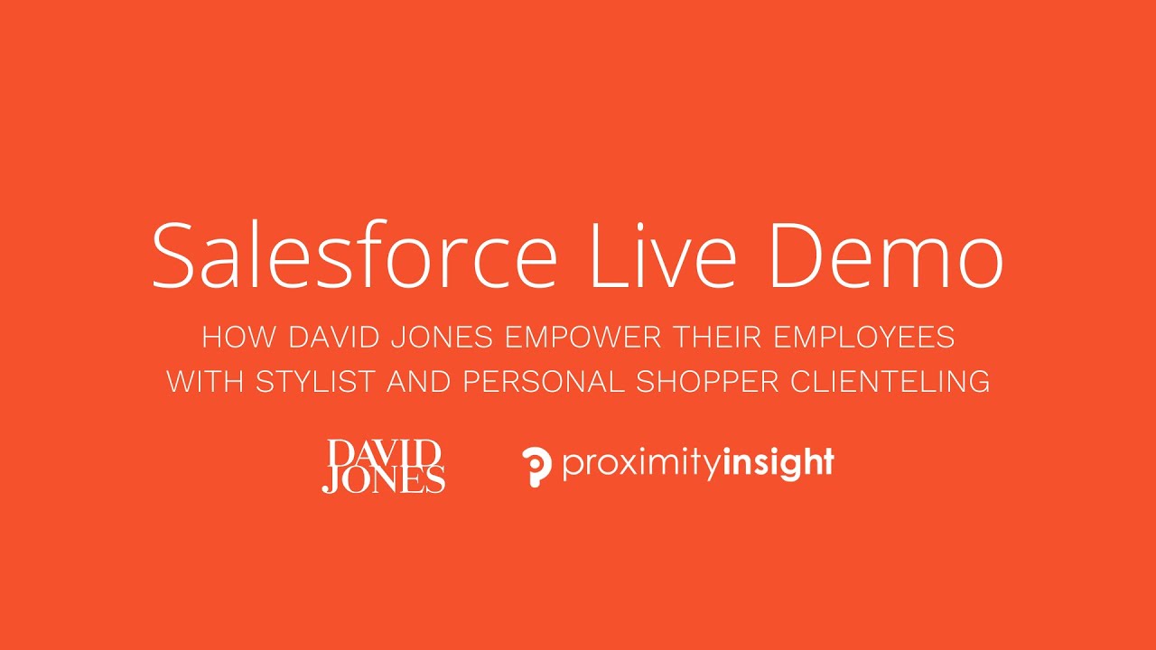 David Jones Salesforce Clienteling Demo - YouTube