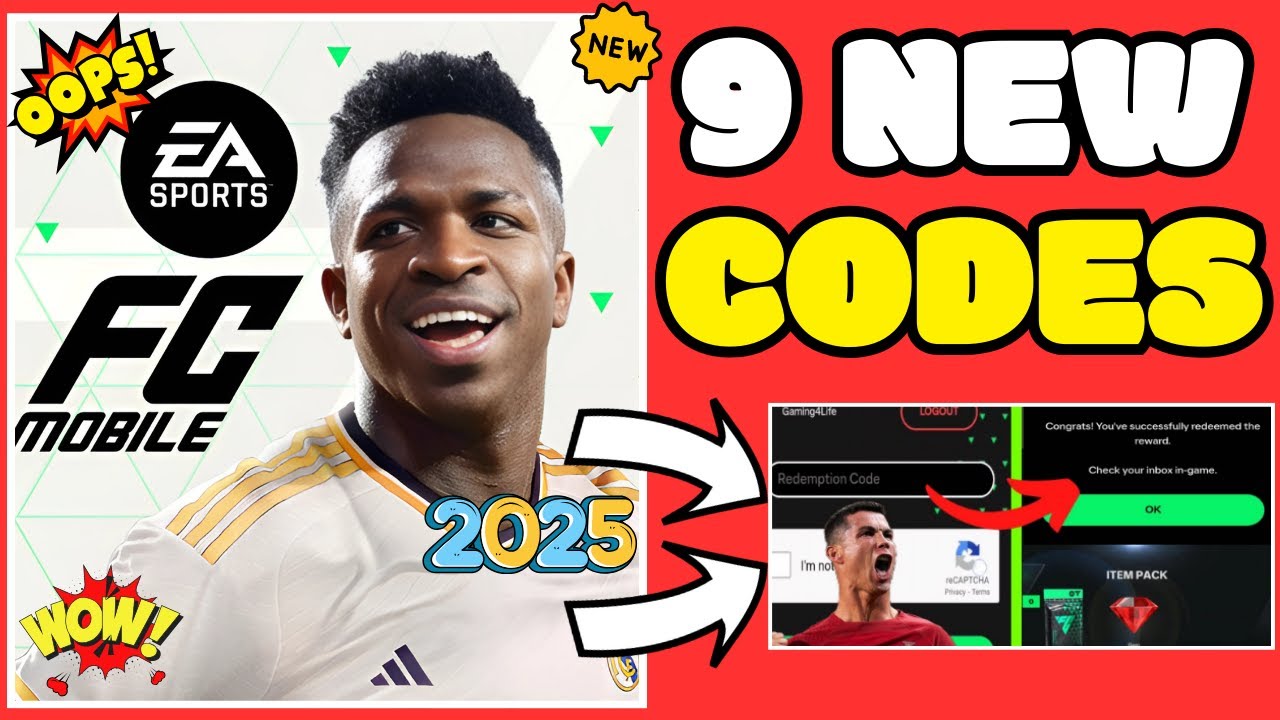 UPDATE 🔥 FC MOBILE 25! REDEEM CODES 2025 || FC MOBILE 25! CODES 2025 ...