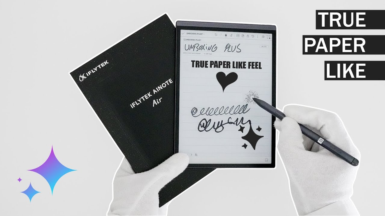 The World's First AI Paper Tablet I Unboxing iFLYTEK AINOTE Air 2 - YouTube
