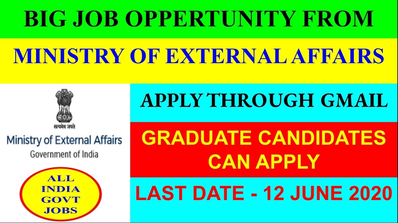 Job At Ministry Of External Affairs NEST Fellow In Ministry Of job-at-ministry-of-external-affairs-nest-fellow-in-ministry-of