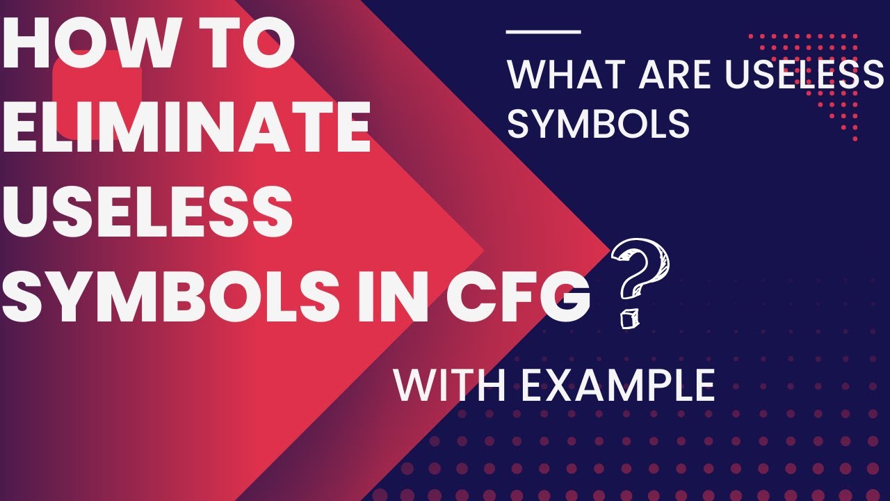 Unit Production Elimination| FLAT| TOC| What is useless symbol ...