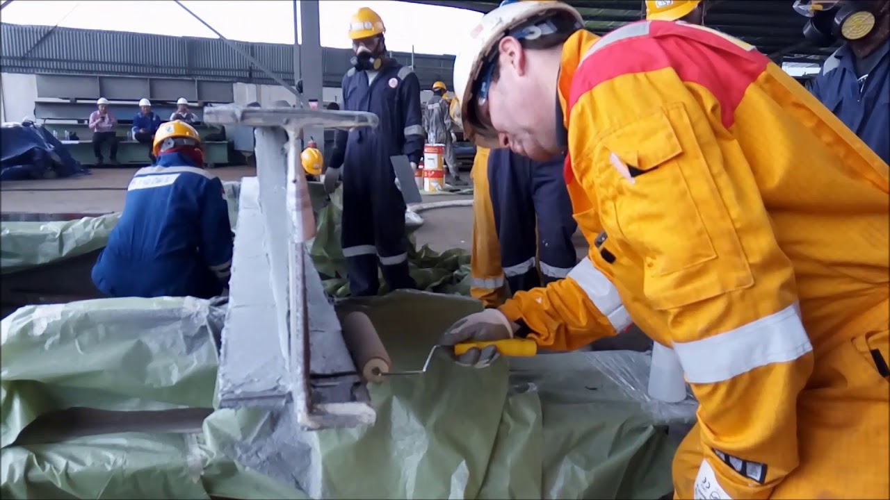Application Coating for Fire Proofing By. Jotun - YouTube
