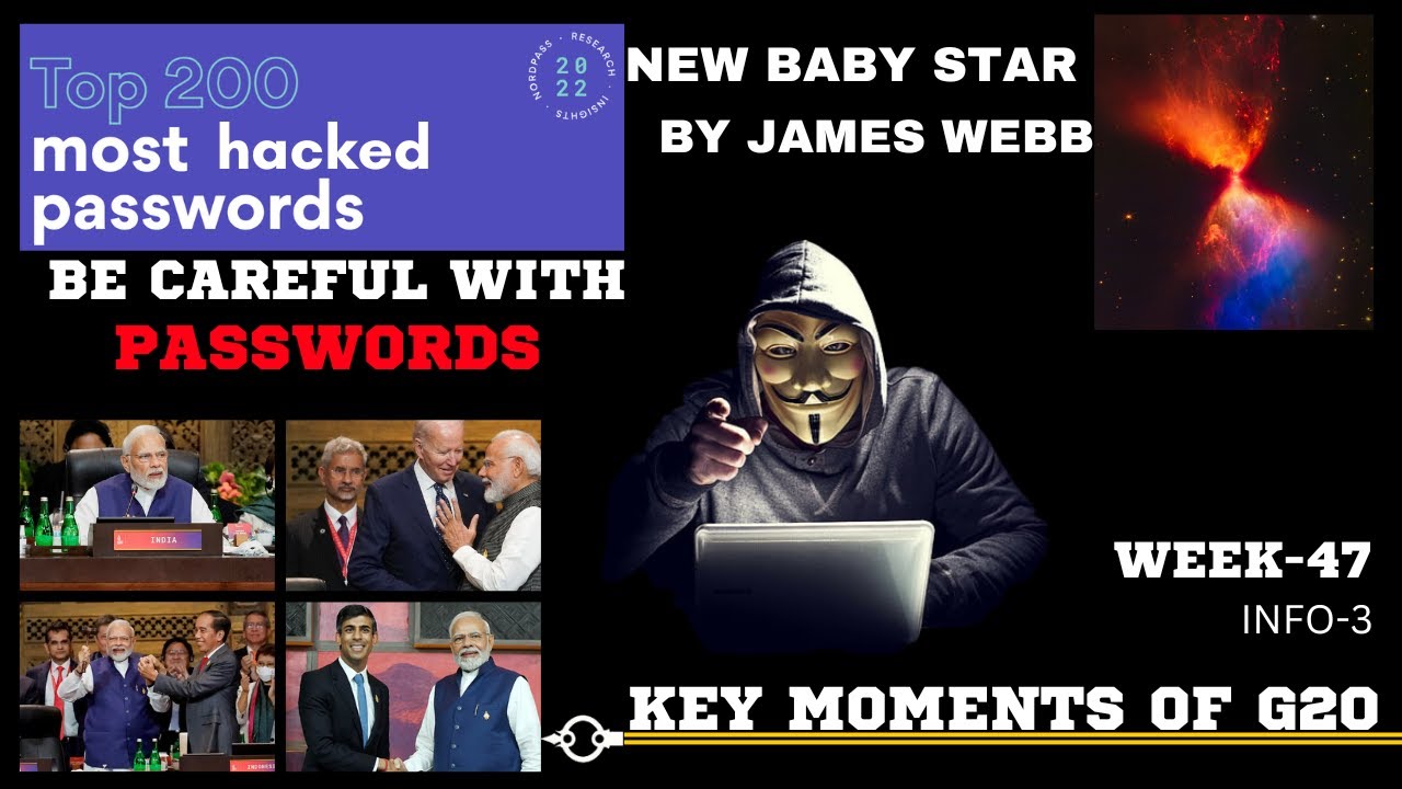 CHANGE YOUR PASSWORDS || NASA DISCOVERY || G20 SUMMIT HIGHLIGHTS ...