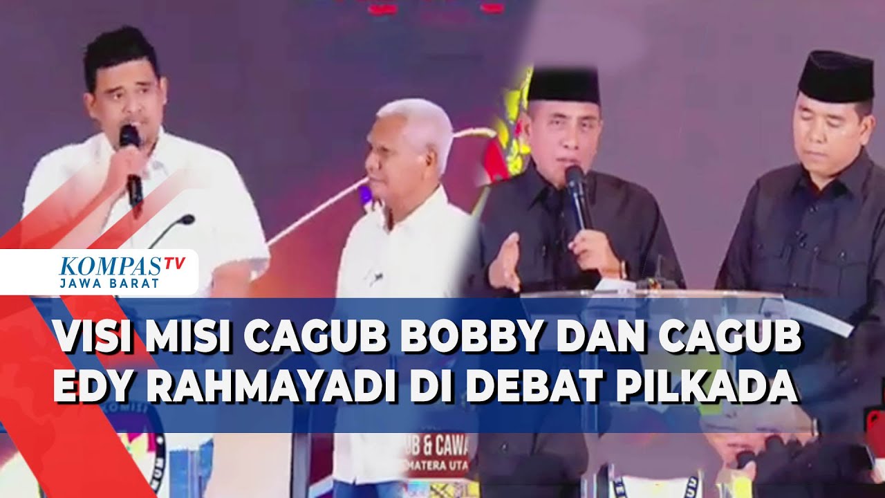 Cagub Bobby dan Cagub Edy Sampaikan Visi-Misi di Debat Perdana Pilkada ...