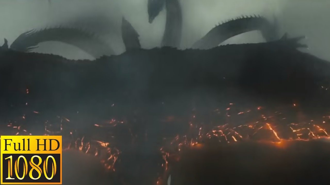 Rodan vs Jets and King Ghidorah (1080 HD) | Godzilla King of the ...