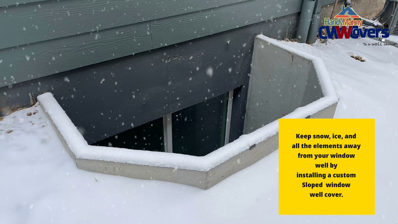 Keep Out Snow and Rain Water | Basement Window Well | SLOPED CUSTOM ...