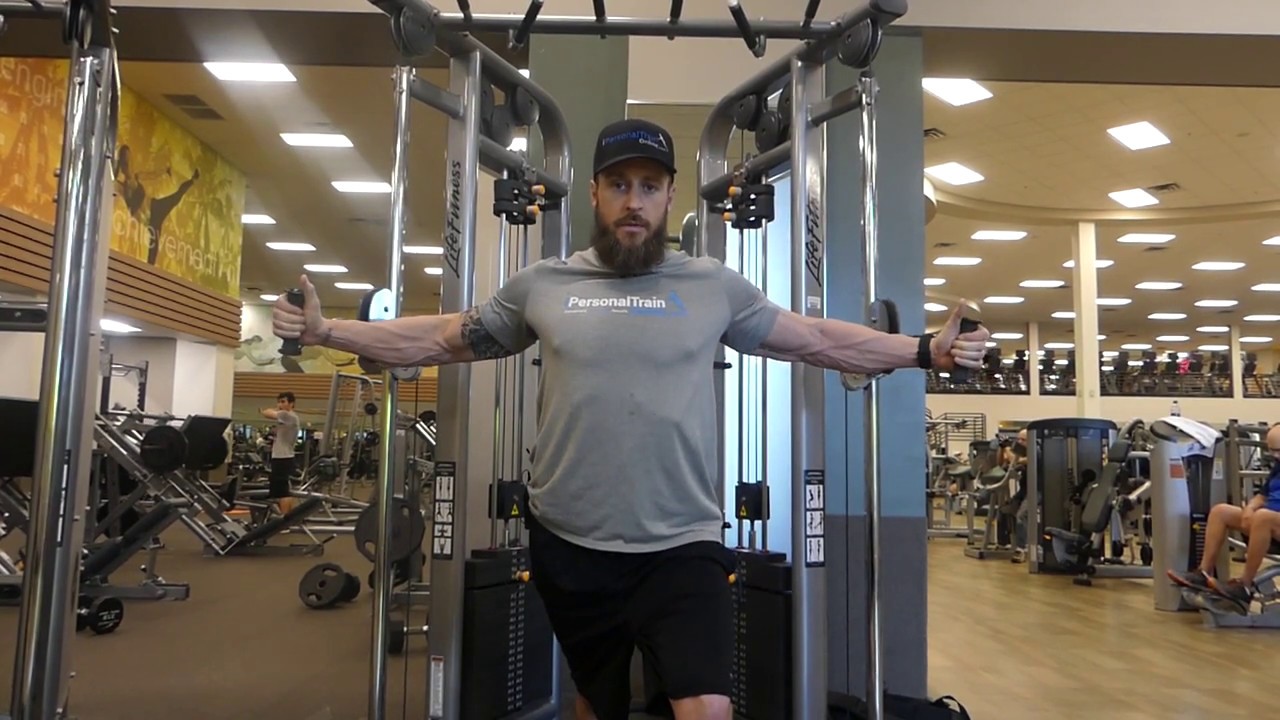 Standing Cable Chest Fly - YouTube