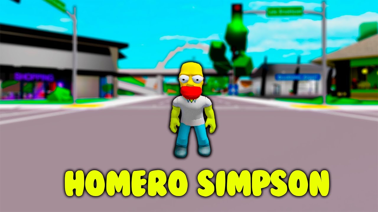 COMO HACER a Homero Simpson en BROOKHAVEN 🏡 RP ROBLOX - YouTube