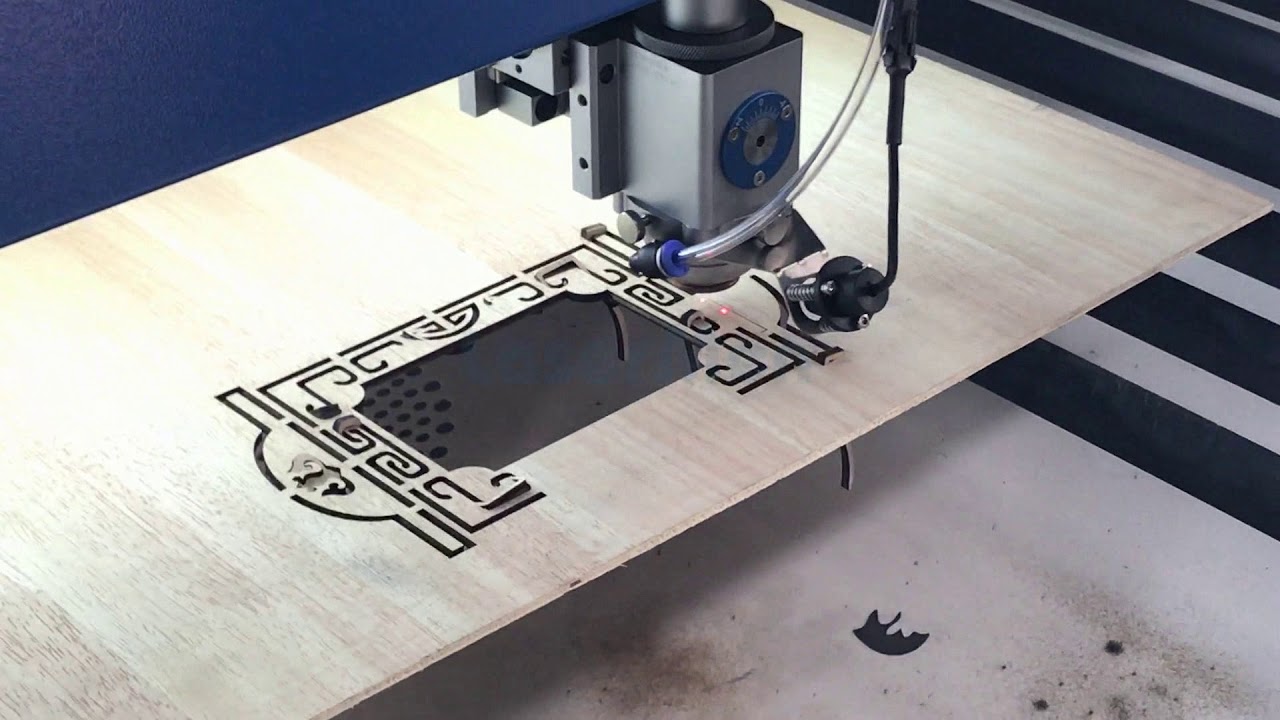 1325 hybrid co2 laser cutting machine for wood - YouTube