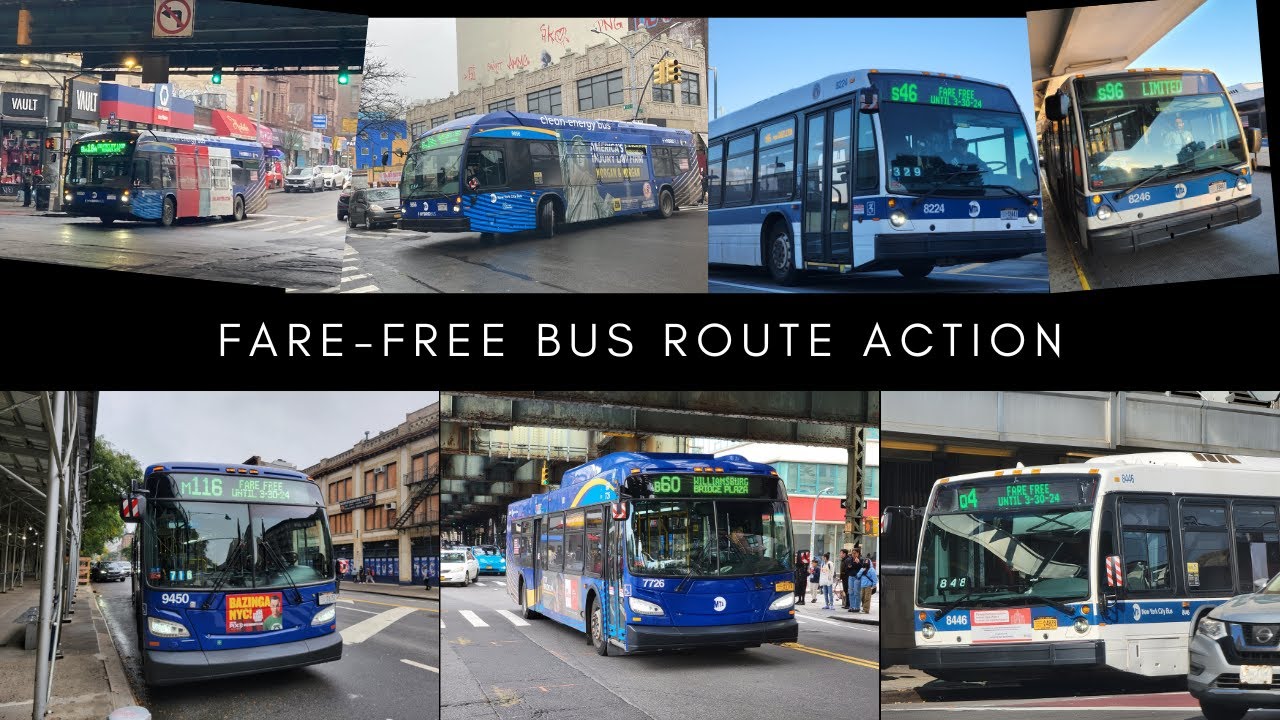 MTA Fare-Free Pilot Routes Action - YouTube