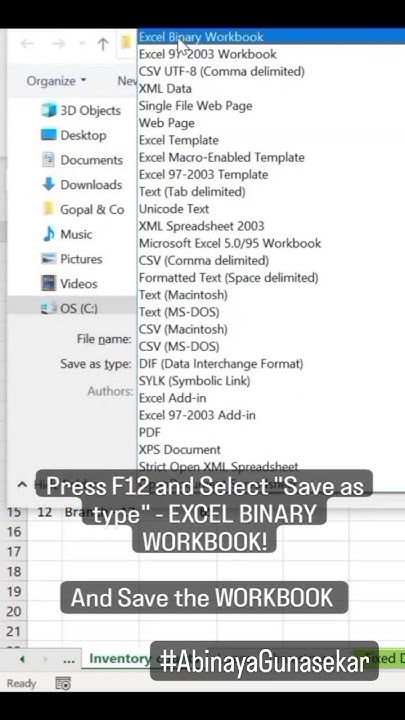 Reduce SIZE of the EXCEL WORKBOOK instantly! #excel #exceltutorial #exceltips #tips #msexcel # ...