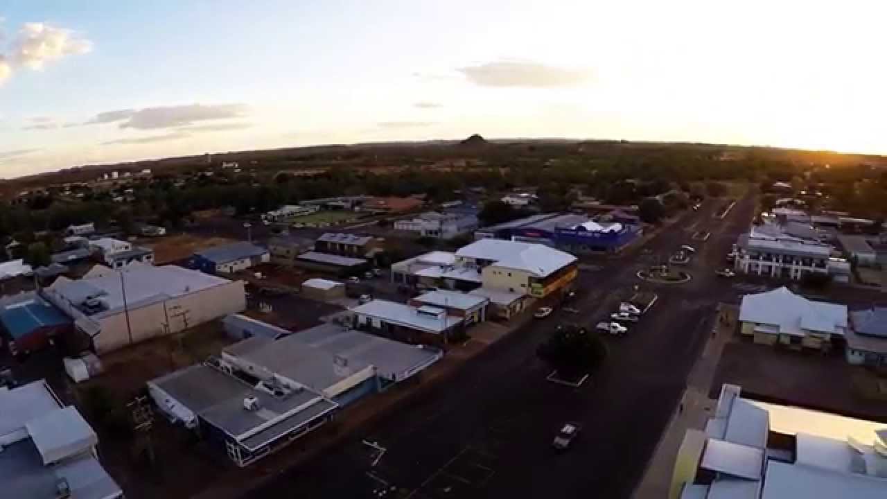 Cloncurry Queensland Town Flight - Quadcopter - GoPro4 - YouTube