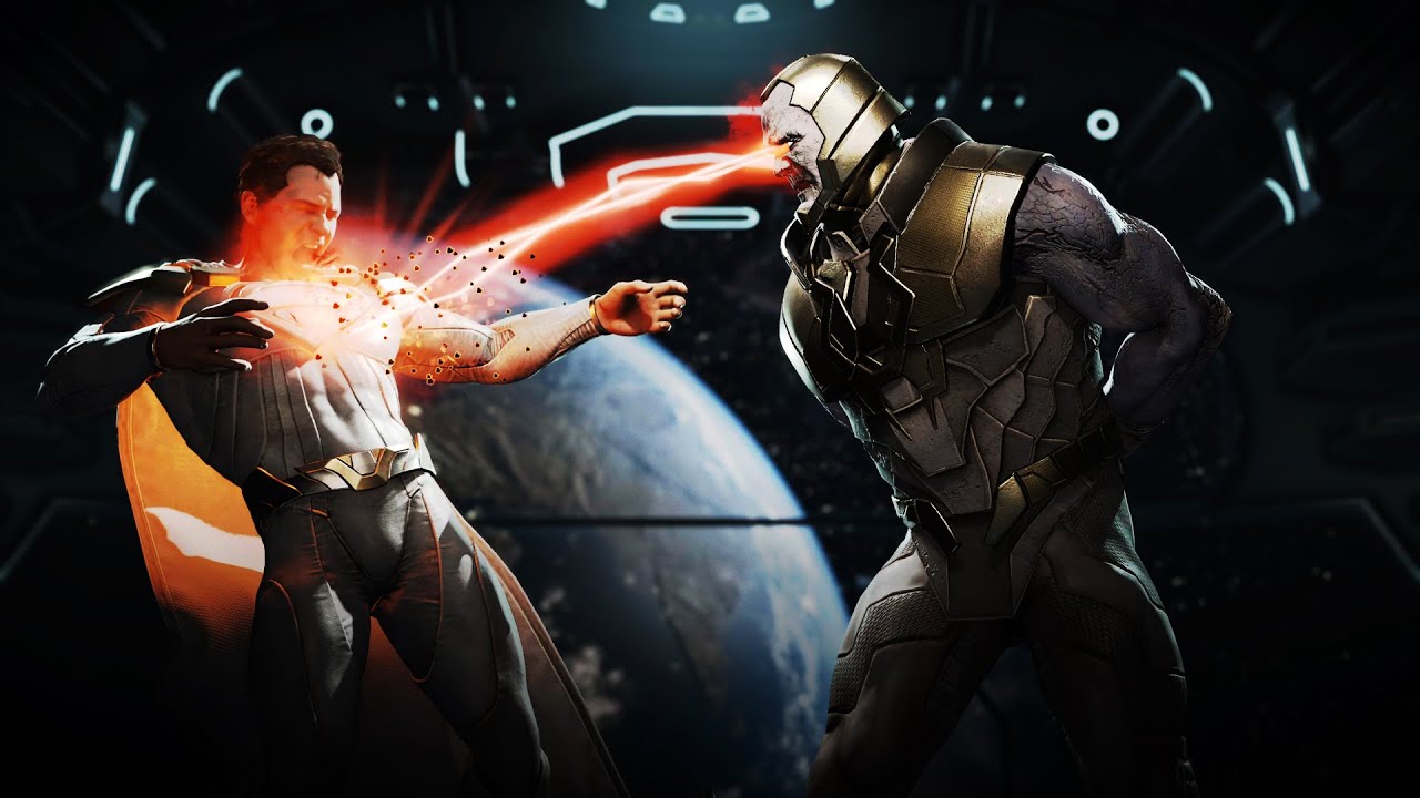Superfight - God Superman vs God Darkseid | Injustice 2 Gameplay [4K ...