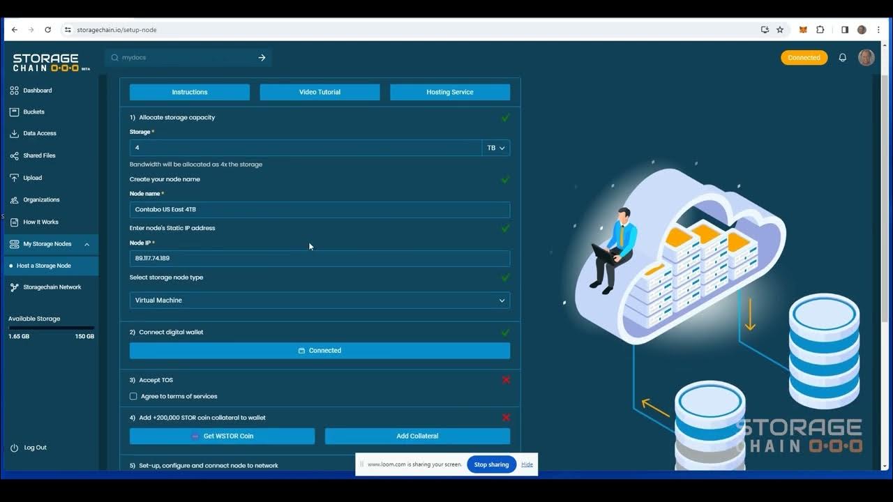 StorageChain Storage Node Setup - YouTube