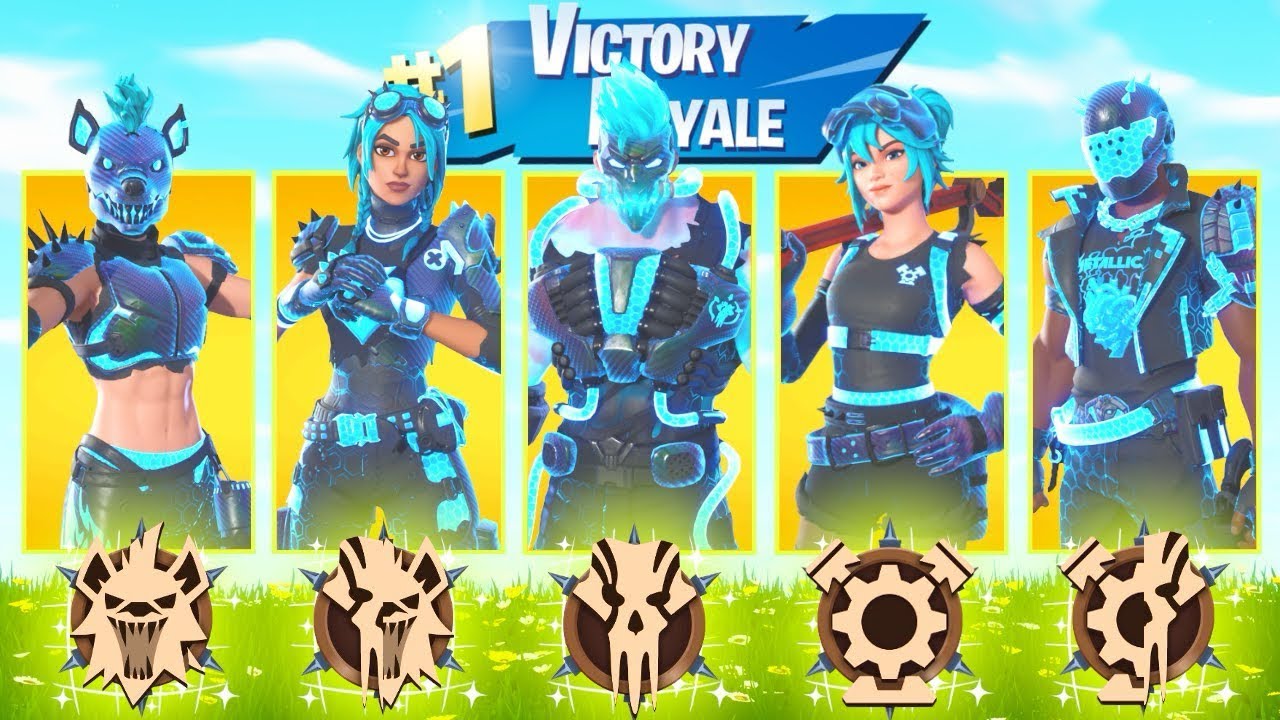 Every cold fusion skin in Fortnite challenge - YouTube