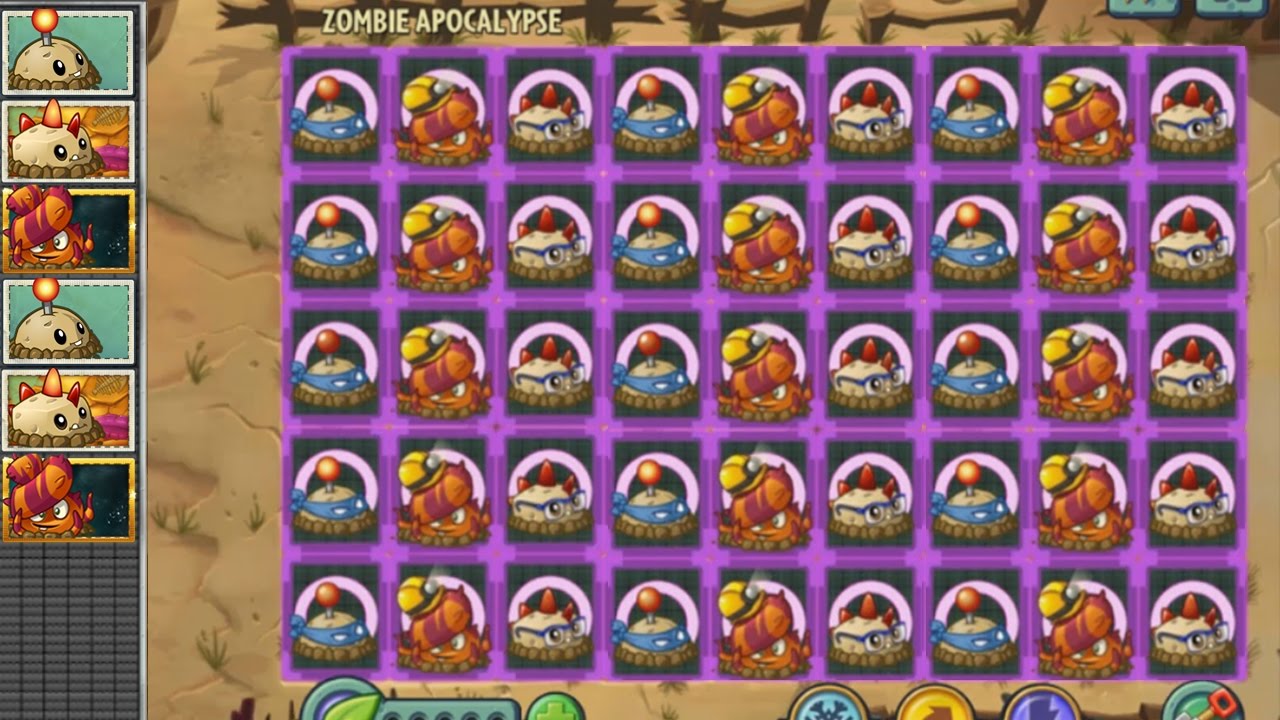 Plants vs Zombies 2 Hack - Papapunes explosivos vs Plaga de Zombistein ...