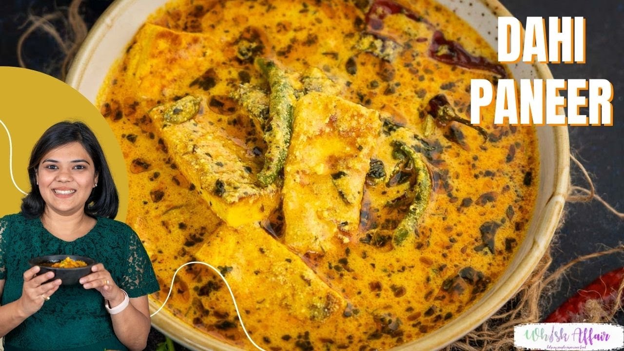 Dahi Paneer Recipe (Paneer In Yogurt Curry) - YouTube