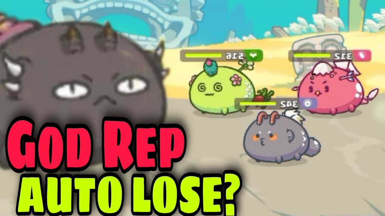 Good card draw against a God Rep AXIE INFINITY - YouTube