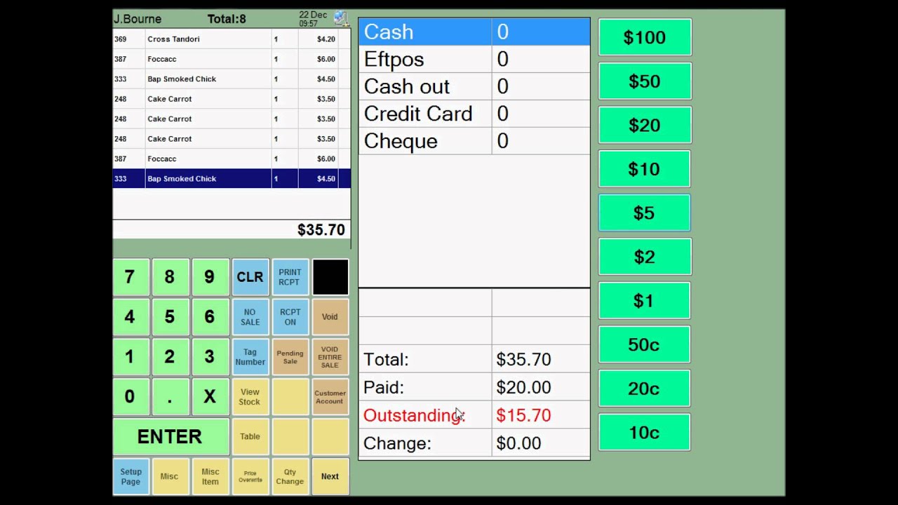 Cashcow! Point of Sale Retail Payment Tutorial - YouTube
