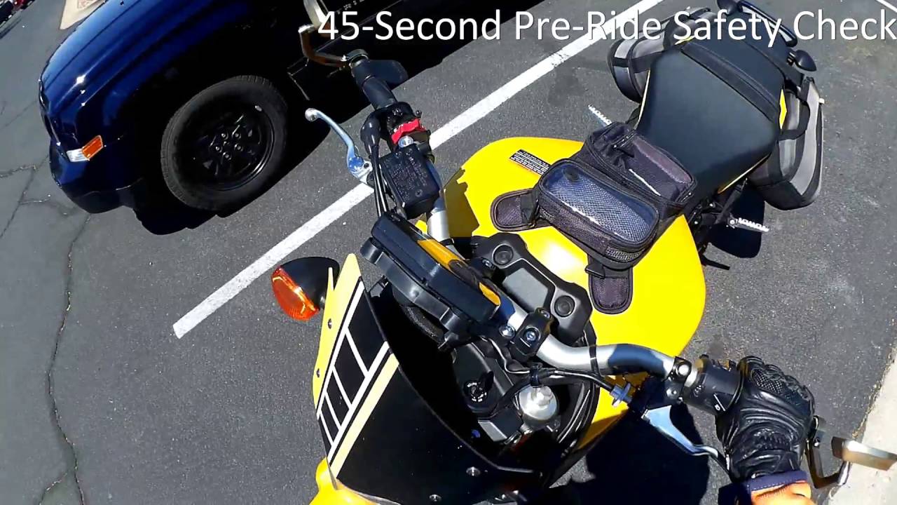 Motorcycle 45-Second Pre-Ride Safety Check - YouTube