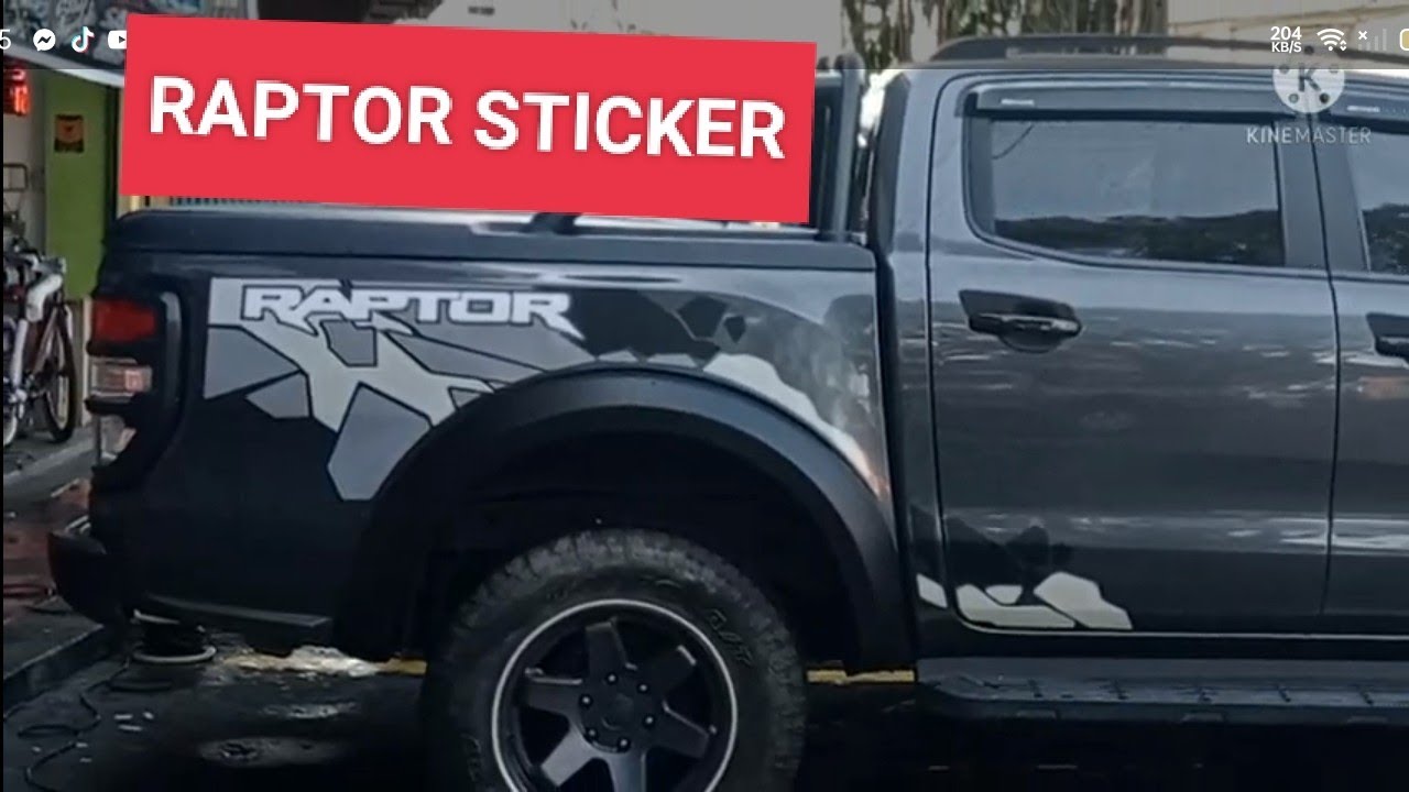 RAPTOR DECAL STICKER INSTALLATION VINYL CUTTING - YouTube