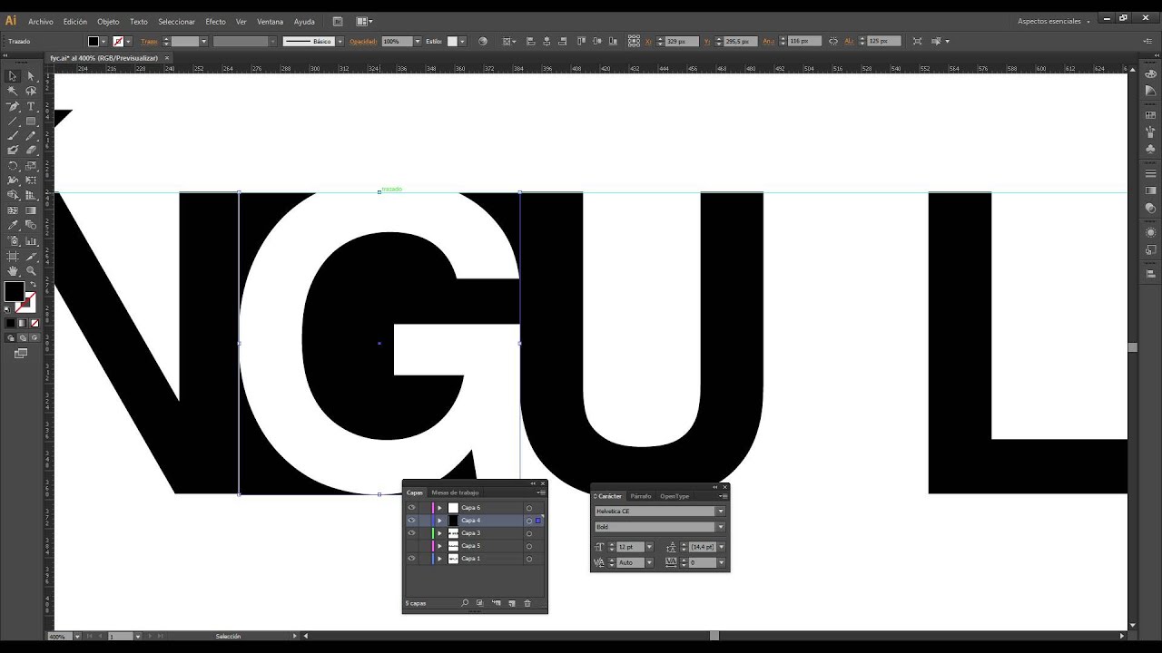 Operación tipográfica - Forma y Contraforma - YouTube
