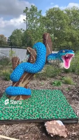 Snake made out of Lego - YouTube