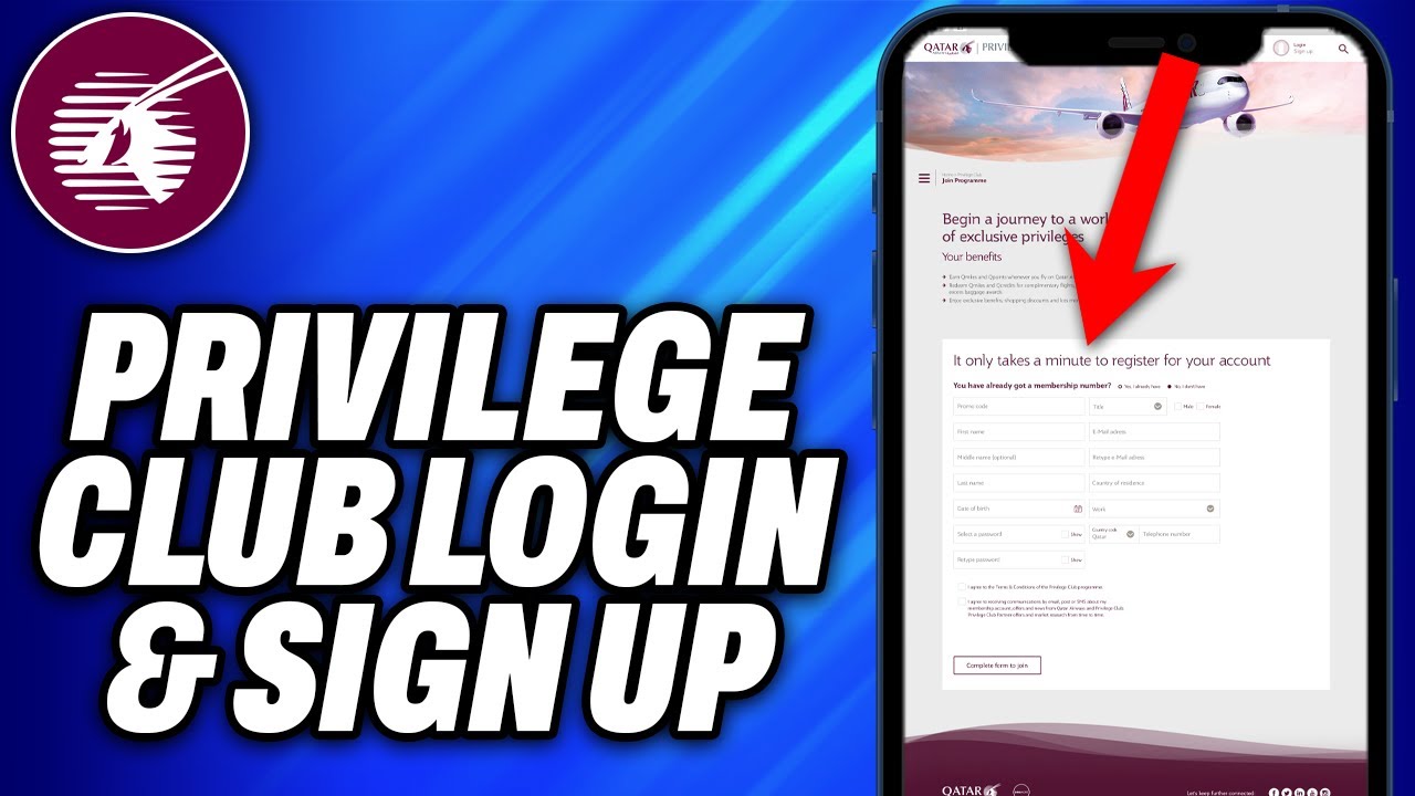 Qatar Airways Privilege Club Login or Sign Up (2025) - Easy Fix - YouTube