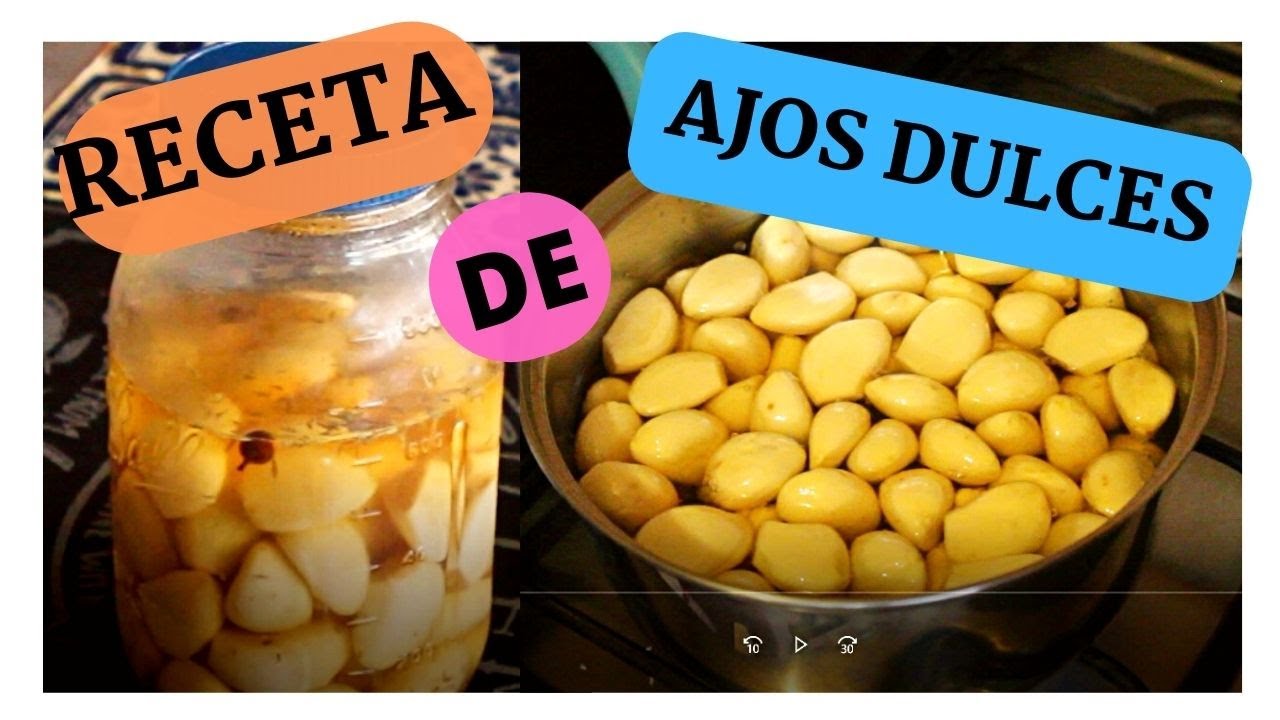 RECETA DE AJOS DULCES - YouTube