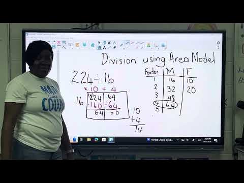 Division using Area Model - YouTube