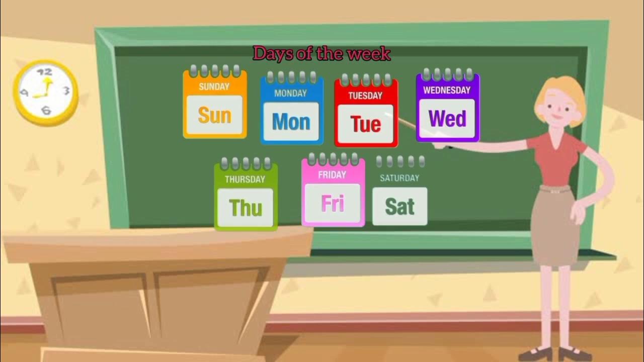 The 7days of the week songs || days of week kids song's by the learning ...