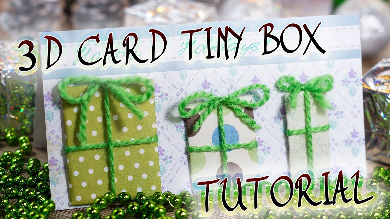 3D Card Gift Box Tutorial - YouTube