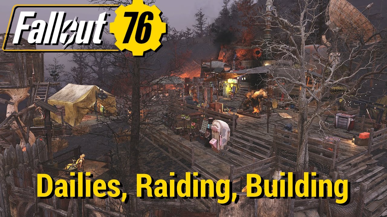 FO76 - Dailies, Raiding, Building - YouTube