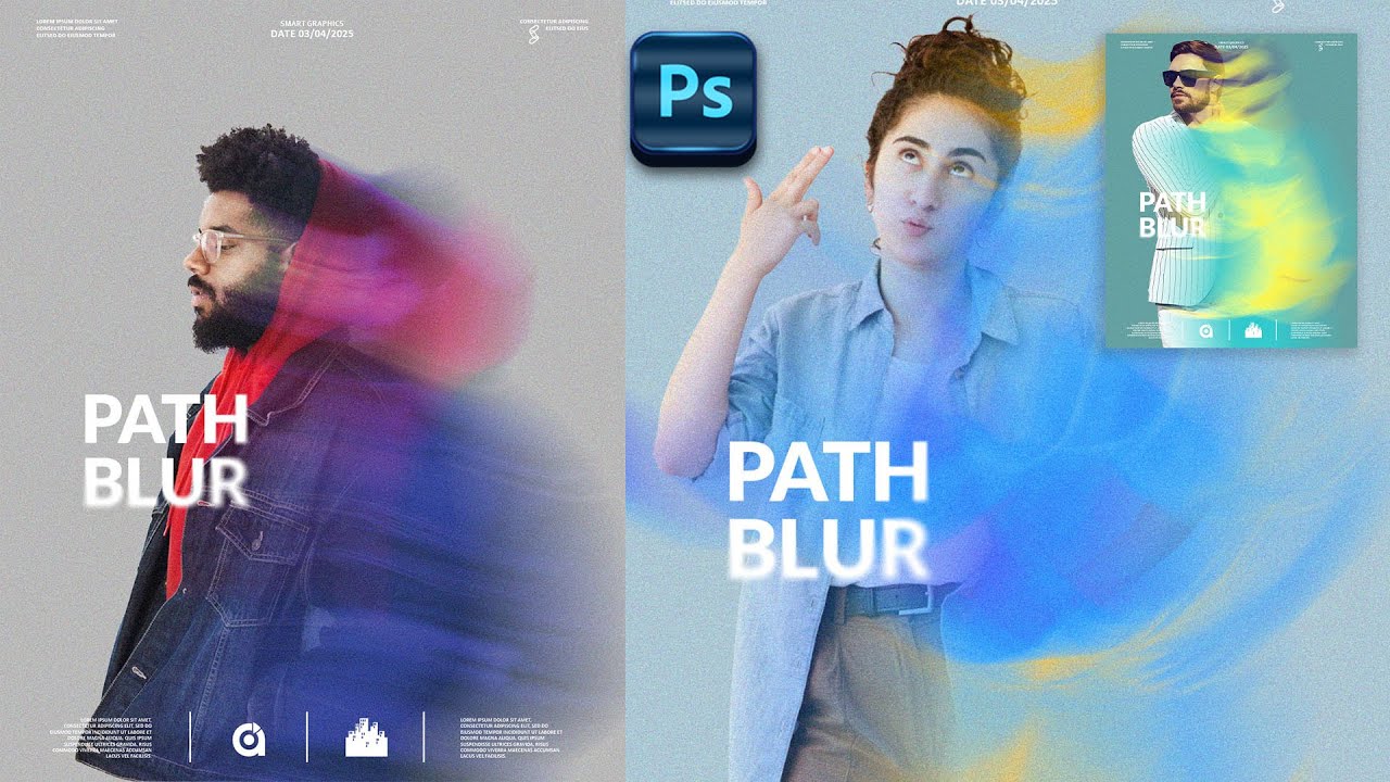Path blur effect and here is how you can make it using Photoshop - YouTube
