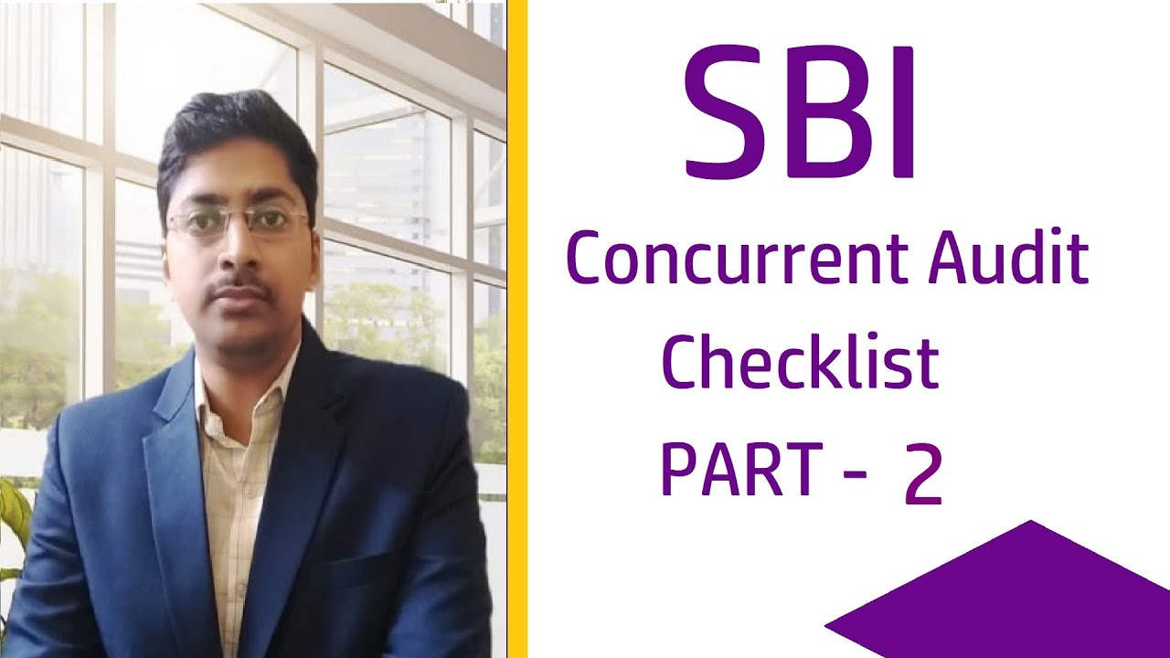 SBI Concurrent Audit Checklist - Part 2 - YouTube