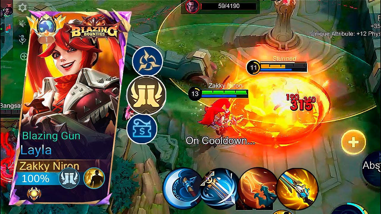 GOODBYE BRODY NO LATE GAME☠️!! LAYLA ONE SHOT BUILD AND EMBLEM IS ...