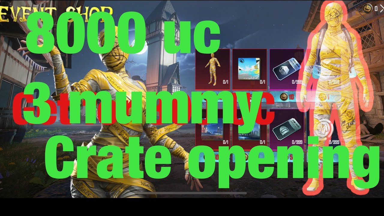New ultimate mummy set crate opening |8000 uc can I get this🔥 - YouTube