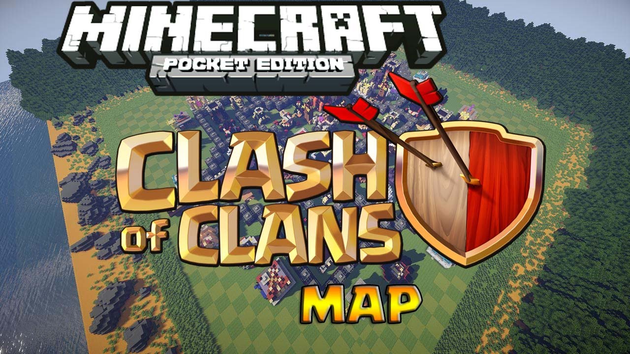 Minecraft PE Map Review | Clash Of Clans Map!!! - YouTube