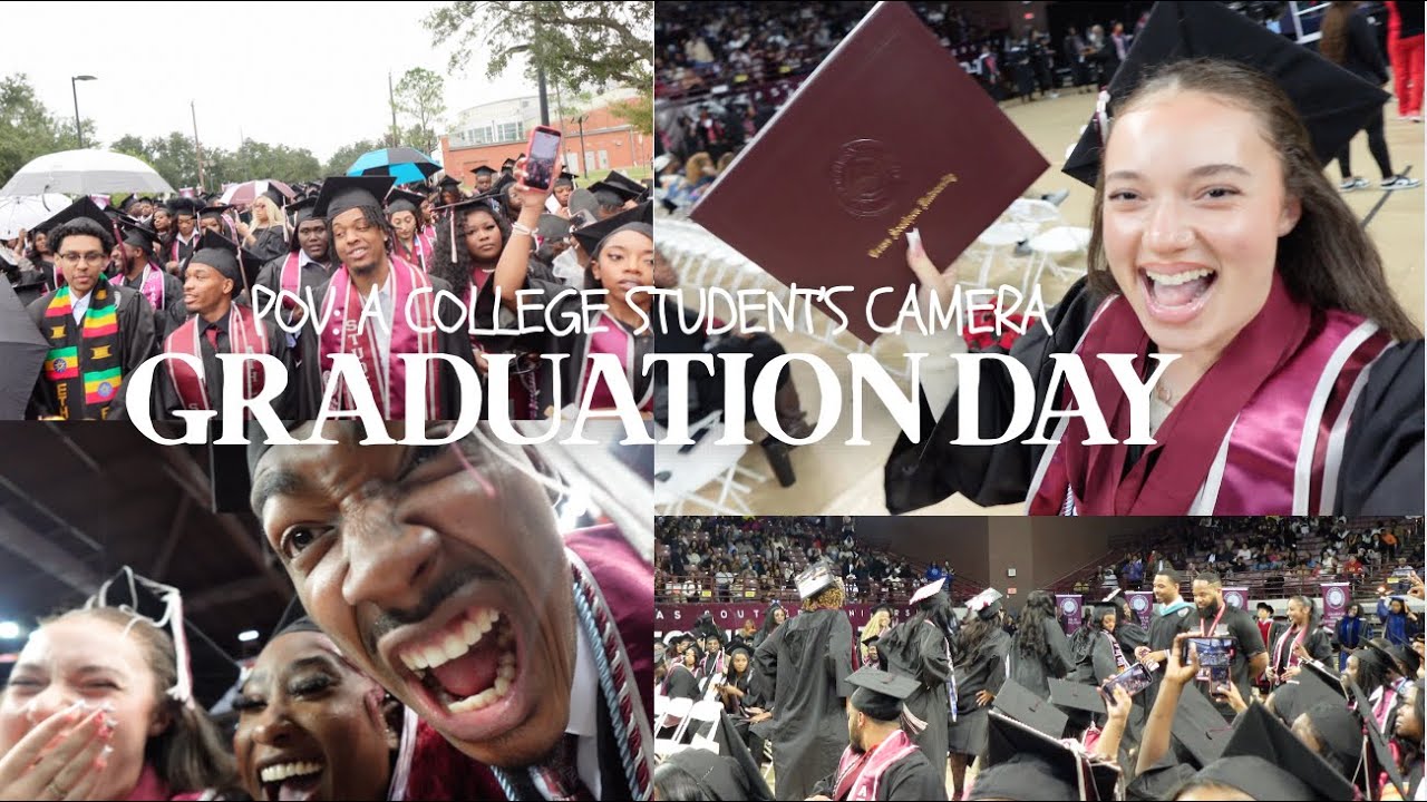 graduation week at tsu: ceremonies, grad prep, walking the stage - YouTube