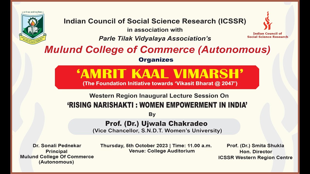 Amrit Kaal Vimarsh:Rising Nari Shakti:Women Empowerment in India, Dr ...