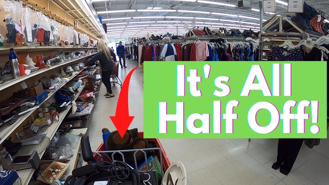 EVERYTHING IS HALF OFF At This MASSIVE THRIFT STORE YouTube