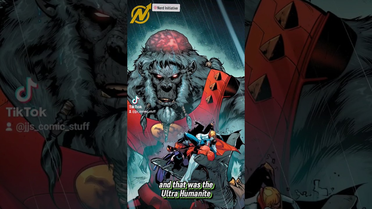 Who was Superman's VERY FIRST Super villain? It was The Ultra-Humanite ...