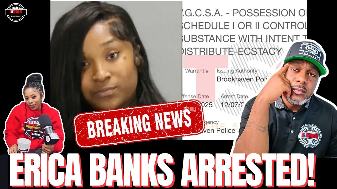 BREAKING NEWS! Erica Banks ARRESTED! In A Stolen Car! This BAD! - YouTube