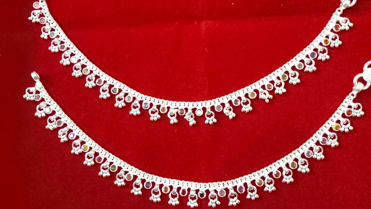 light weight payal designs silver payal designs anklets designs pajeb ...