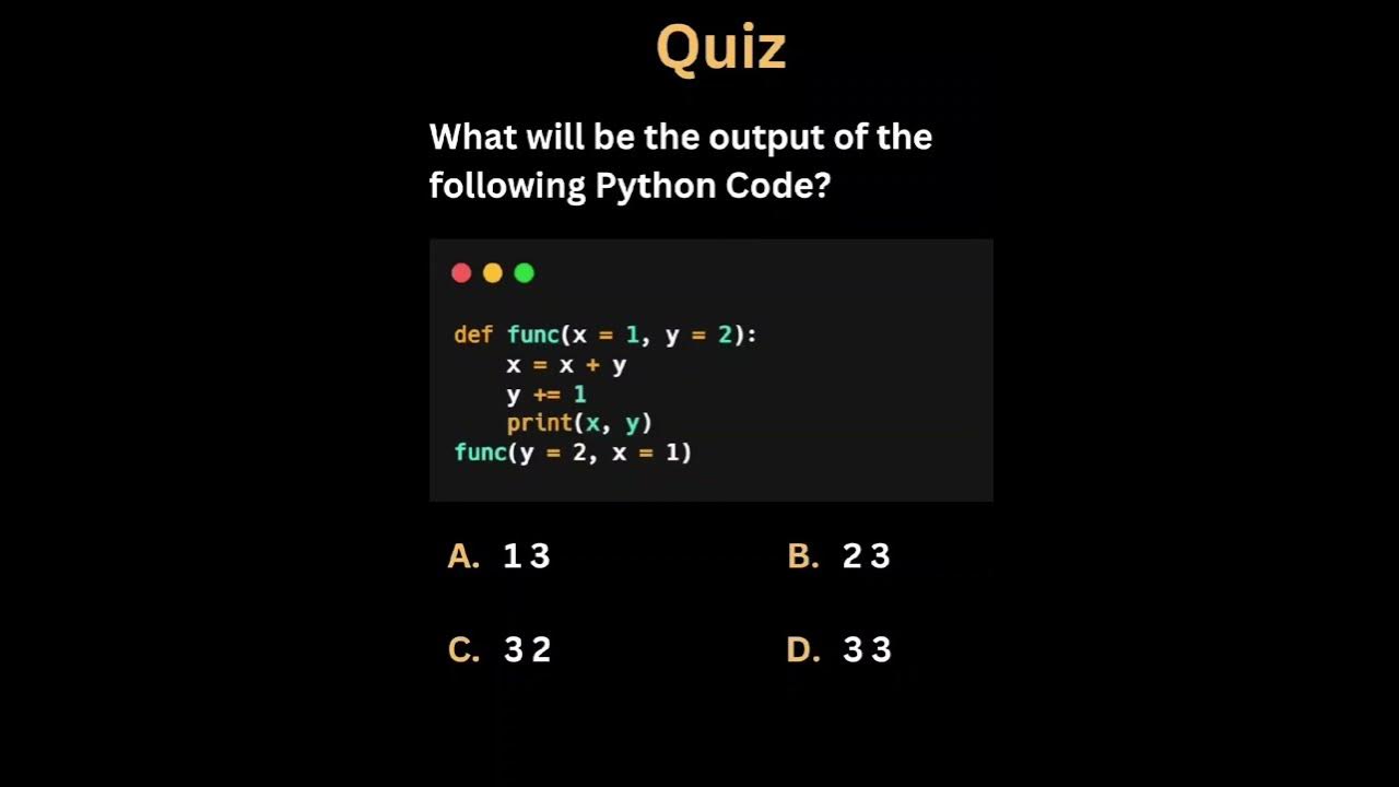 what will be the output of this code . #pythoncode #mcoding #quiz - YouTube