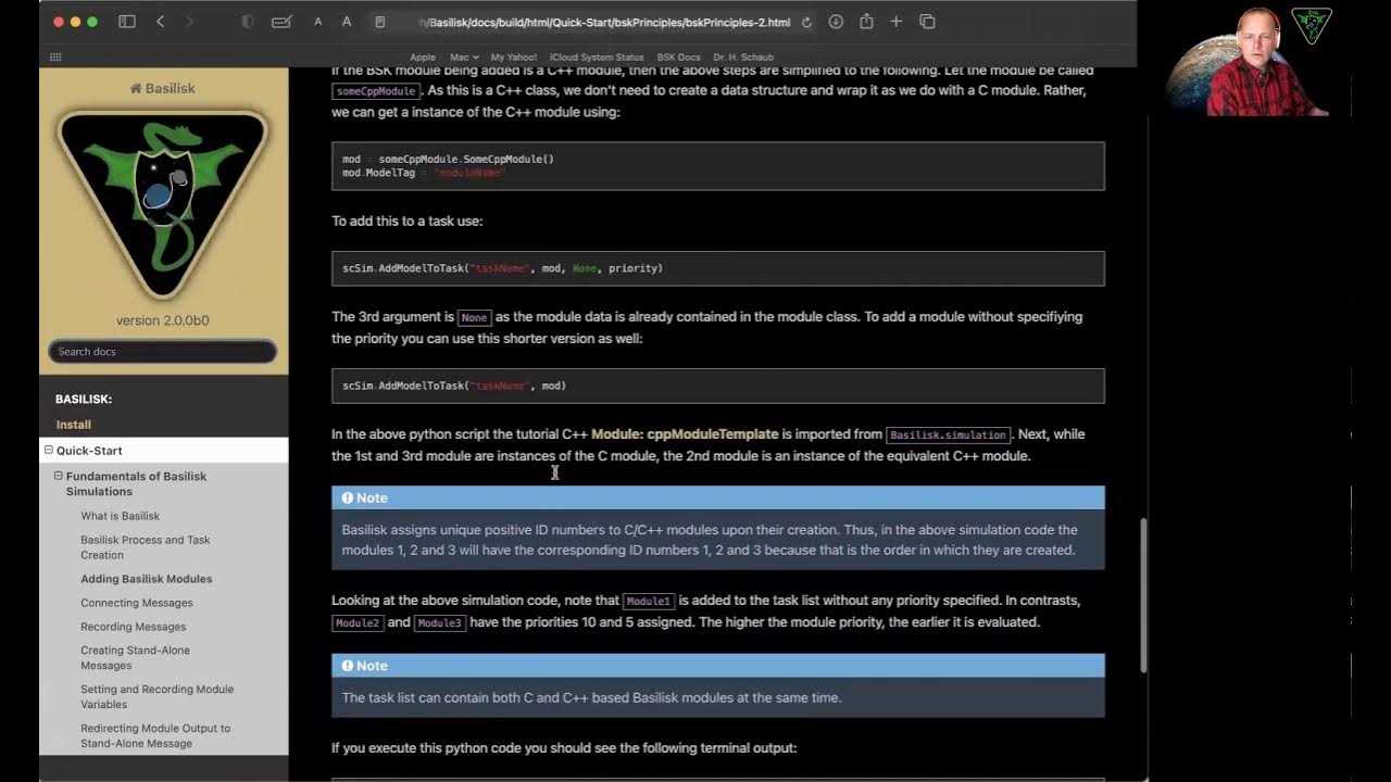 Basilisk: Adding Modules to a Simulation - YouTube